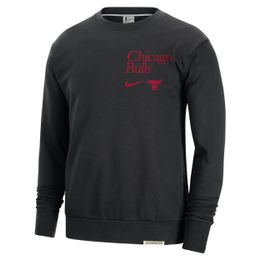 Chicago Bulls Standard Issue Nike Dri-FIT-NBA-Sweatshirt mit Rundhalsausschnitt für Herren - Schwarz