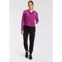 Jogginganzug Puma "Ws Full-Zip Suit" Gr. S, pink (fuchsia) Damen Sportanzüge Trainingsanzüge