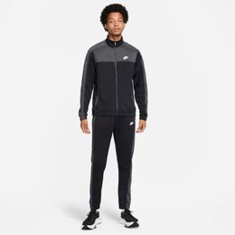 Trainingsanzug Nike Sportswear "Sport Essentials Men's Poly-Knit Track Suit" Gr. L, schwarz-weiß (black, white) Herren Sportanzüge Trainingsanzüge