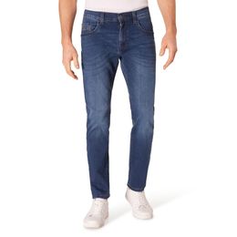 Straight-Jeans Pioneer Authentic Jeans "Rando" Gr. 34, Länge 32, blau (dark used) Herren Jeans Regular Fit