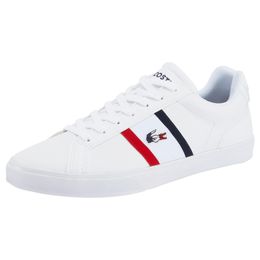 Sneaker Lacoste "LEROND PRO TRI 123 1 CMA" Gr. 41, bunt (weiß, rot, blau) Schuhe Schnürhalbschuhe