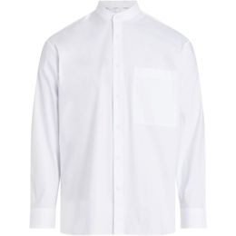 Calvin Klein Big&Tall Langarmhemd CALVIN KLEIN BIG&TALL "BT_POPLIN STRETCH MODERN SHIRT" Gr. 5XL, N-Gr, weiß (bright white) Herren Hemden Langarm