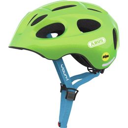 Fahrradhelm Abus "YOUN-I MIPS" Helme Gr. S Kopfumfang: 48 cm - 54 cm, grün (sparkling green) Fahrradhelme für Erwachsene