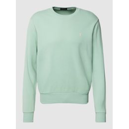 Polo Ralph Lauren Sweatshirt in unifarbenem Design mit Label-Stitching