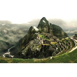papermoon Fototapete "Machu Picchu" Tapeten Gr. B/L: 4 m x 2,6 m, Bahnen: 8 St., bunt (mehrfarbig) Fototapeten