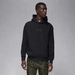Nike Paris Saint-Germain Fleece-Hoodie für Herren mit Schriftzug - Schwarz