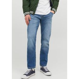 Jack & Jones Tapered-fit-Jeans JACK & JONES "JJIMIKE JJORIGINAL MF 506 I.K" Gr. 28, Länge 30, blau (blue denim) Herren Jeans Tapered-Jeans