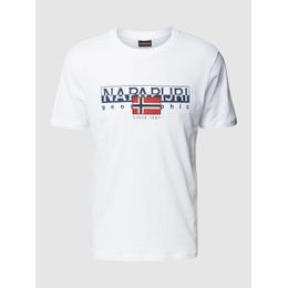 Napapijri T-Shirt mit Label-Print Modell 'AYLMER'