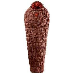 Deuter - Women's Exosphere -6° SL - Kunstfaserschlafsack Gr 198 x 68-85 x 43-54 cm Zip: Left Umbra /Rot