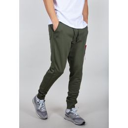 Cargohose Alpha Industries "ALPHA Men - Jogger X-Fit Slim Cargo Pant" Gr. L, Normalgrößen, grün (dark green) Herren Hosen Cargohosen