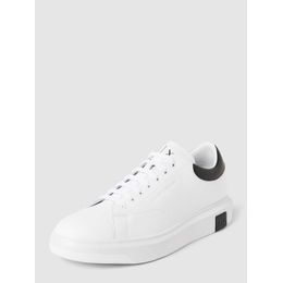 Armani Exchange Ledersneaker mit Label-Details