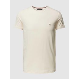 Tommy Hilfiger Slim Fit T-Shirt mit Logo-Stitching