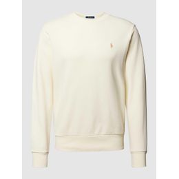 Polo Ralph Lauren Sweatshirt in unifarbenem Design mit Label-Stitching