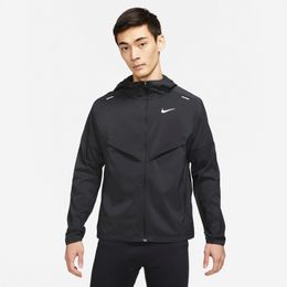 Laufjacke Nike "Windrunner Men's Running Jacket" Gr. XXL, schwarz (black, reflective silv) Herren Jacken Laufjacken