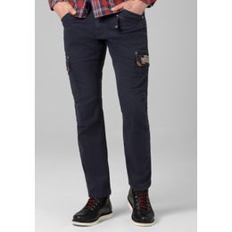 Cargohose Timezone "Regular RogerTZ" Gr. 33, Länge 30, blau Herren Hosen 5-Pocket-Hose 5-Pocket-Hosen