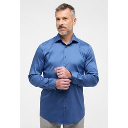 Langarmhemd Eterna "SLIM FIT" Gr. 41, Normalgrößen, blau (rauchblau) Herren Hemden Langarm