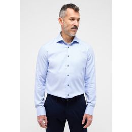 Langarmhemd Eterna "SLIM FIT" Gr. 38, Normalgrößen, blau (hellblau) Herren Hemden Langarm