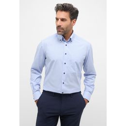 Langarmhemd Eterna "COMFORT FIT" Gr. 50, Normalgrößen, blau (hellblau) Herren Hemden Langarm