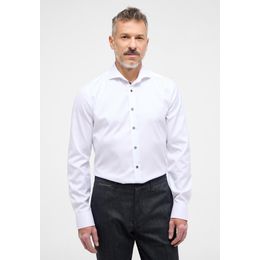 Langarmhemd Eterna "SLIM FIT" Gr. 38, Normalgrößen, weiß Herren Hemden Langarm