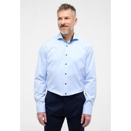 Langarmhemd Eterna "SLIM FIT" Gr. 42, Normalgrößen, blau (hellblau) Herren Hemden Langarm