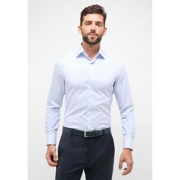 Langarmhemd Eterna "SLIM FIT" Gr. 39, Normalgrößen, blau (hellblau) Herren Hemden Langarm