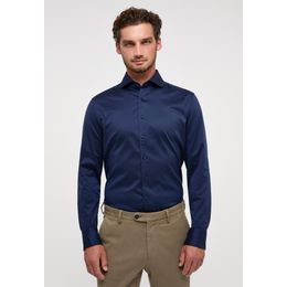 Langarmhemd Eterna "SLIM FIT" Gr. 38, Normalgrößen, blau (navy) Herren Hemden Langarm