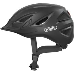 Fahrradhelm Abus "URBAN-I 3.0" Helme Gr. M Kopfumfang: 52 cm - 58 cm, schwarz (velvet black) Fahrradhelme für Erwachsene