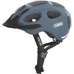 Fahrradhelm Abus "YOUN-I ACE" Helme Gr. M Kopfumfang: 52 cm - 57 cm, blau (glacier blue) Fahrradhelme für Erwachsene