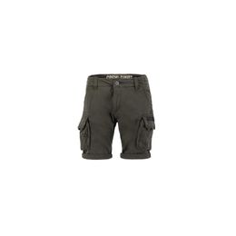 Shorts Alpha Industries "ALPHA Men - Crew Short" Gr. 32, Normalgrößen, grau (greyblack) Herren Hosen Shorts