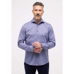 Langarmhemd Eterna "SLIM FIT" Gr. 38, Normalgrößen, blau Herren Hemden Langarm