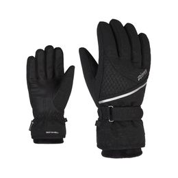 Skihandschuhe Ziener "KIANA GTX +Gore plus warm" Gr. 6,5, schwarz (black) Damen Handschuhe Sporthandschuhe