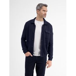 Strickjacke Lerros "Lerros Kernige Strickjacke" Gr. M, blau (classic navy) Herren Strickjacken