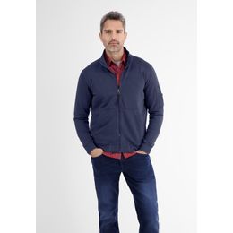 Sweatjacke Lerros "Lerros Sportive Sweatjacke" Gr. L, blau (classic navy) Herren Sweatjacken