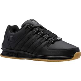 Sneaker K-Swiss "Rinzler" Gr. 47, schwarz (schwarz, gum) Schuhe Schnürhalbschuhe