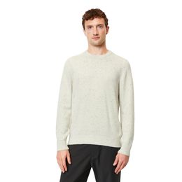 Marc O'Polo Rundhalspullover MARC O'POLO Gr. L, weiß (white cotton) Herren Pullover Rundhalspullover