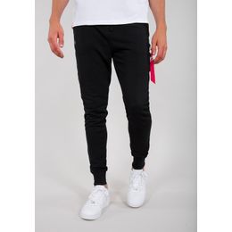 Cargohose Alpha Industries "ALPHA Men - Jogger X-Fit Slim Cargo Pant" Gr. S, Normalgrößen, schwarz (black) Herren Hosen Cargohosen