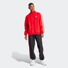 Trainingsanzug adidas Sportswear "3-STREIFEN WOVEN" Gr. M, rot (better scarlet) Herren Sportanzüge Trainingsanzüge