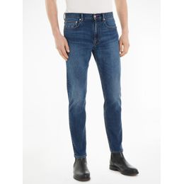 5-Pocket-Jeans Tommy Hilfiger "TAPERED HOUSTON TH FLEX TUMON" Gr. 40, Länge 32, blau (simone) Herren Jeans 5-Pocket-Jeans