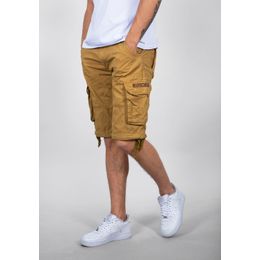 Shorts Alpha Industries "ALPHA Men - Jet Short" Gr. 32, Normalgrößen, grün (khaki) Herren Hosen Shorts