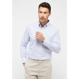 Langarmhemd Eterna "MODERN FIT" Gr. 42, Normalgrößen, blau (himmelblau) Herren Hemden Langarm