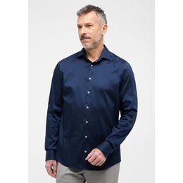 Langarmhemd Eterna "SLIM FIT" Gr. 38, Normalgrößen, blau (navy) Herren Hemden Langarm