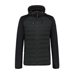 Strickjacke Icepeak "H LEICHTE HYBRIDJACKE ARZBERG" Gr. M, schwarz (black) Herren Strickjacken