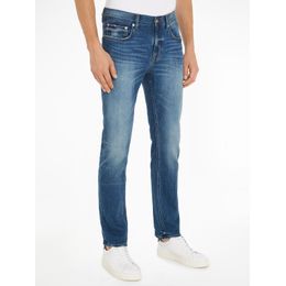Straight-Jeans Tommy Hilfiger "STRAIGHT DENTON STR" Gr. 34, Länge 32, blau (naples) Herren Jeans Straight Fit