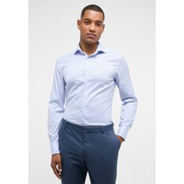 Langarmhemd Eterna "SLIM FIT" Gr. 38, Normalgrößen, blau (hellblau) Herren Hemden Langarm