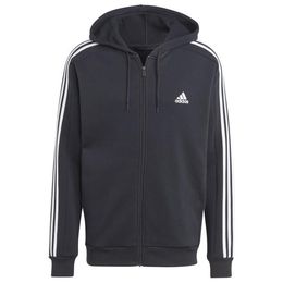 Adidas - 3-Stripes FL Full Zip Hoodie - Hoodie Gr L grau