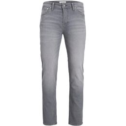 Jack & Jones Tapered-fit-Jeans JACK & JONES "JJIMIKE JJORIGINAL MF 506 I.K" Gr. 28, Länge 30, grau (grey denim) Herren Jeans Tapered-Jeans