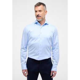 Langarmhemd Eterna "SLIM FIT" Gr. 44, Normalgrößen, blau (hellblau) Herren Hemden Langarm