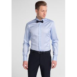 Langarmhemd Eterna "SLIM FIT" Gr. 38, Normalgrößen, blau (hellblau) Herren Hemden Langarm