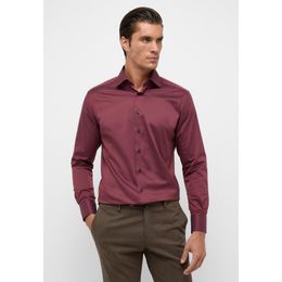 Langarmhemd Eterna "MODERN FIT" Gr. 44, Normalgrößen, rot (purpur) Herren Hemden Langarm
