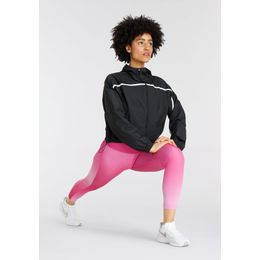 Laufjacke Nike "Air Dri-FIT Women's Running Jacket" Gr. S (34/36), schwarz-weiß (black, white, fossil stone) Damen Jacken Sportjacken